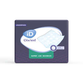 iD Discreet Protect Bed Pad Super 60x90cm Absorbency (1486ml)